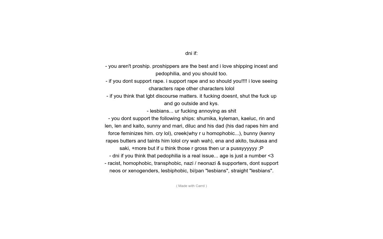 DNI criteria definitions